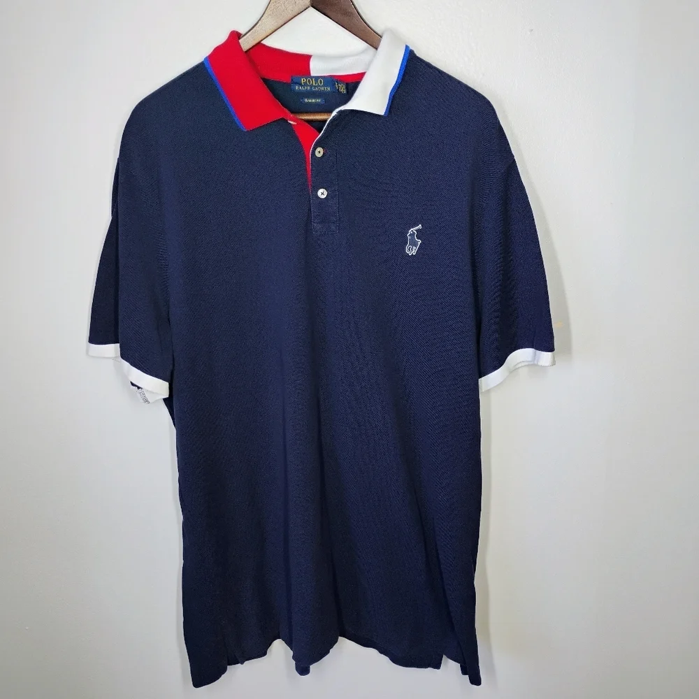 Polo Ralph Lauren | Shirts | Polo Ralph Lauren Spellout Colorblock Polo ...